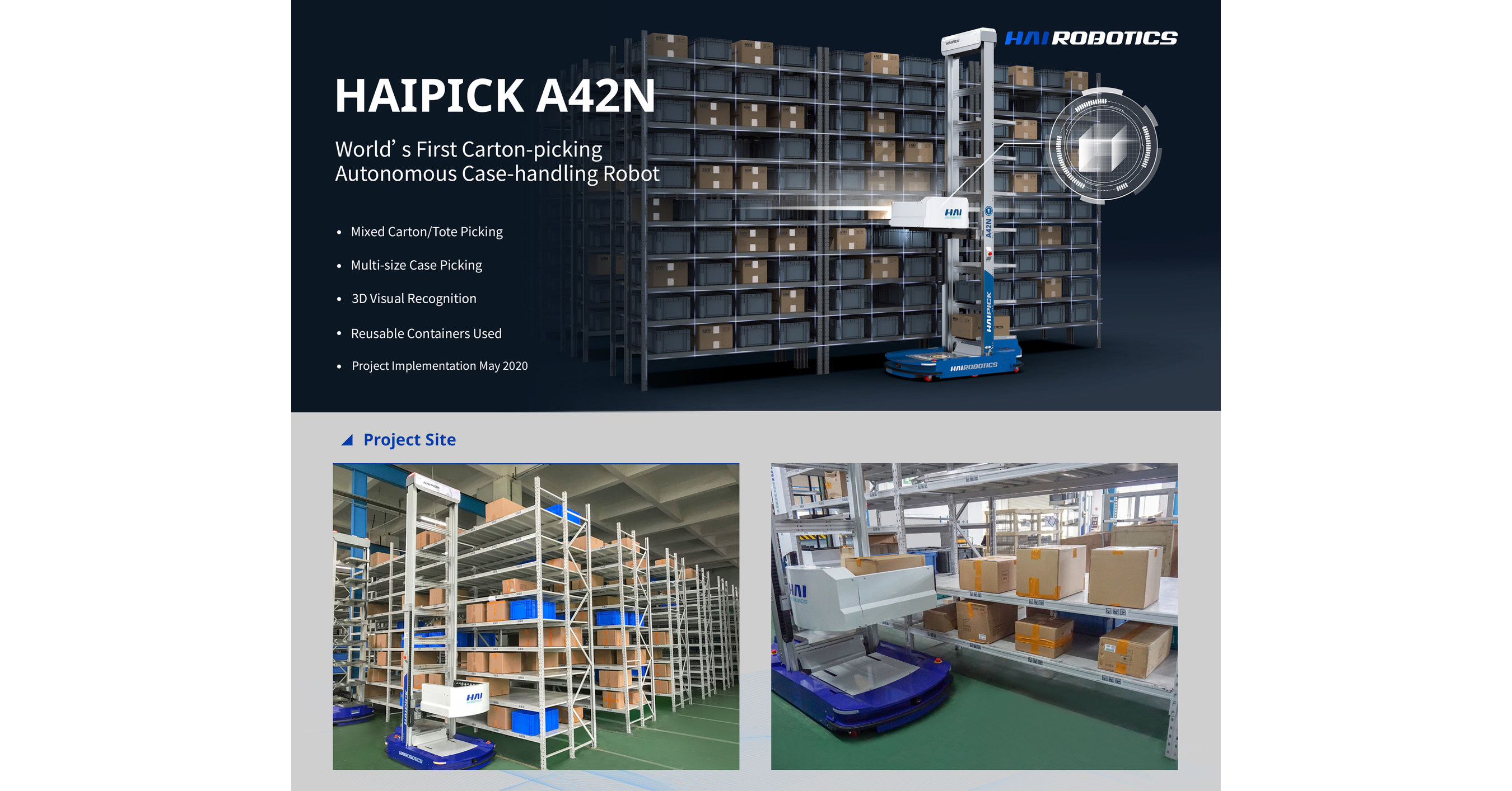 HAI ROBOTICS launches World's First Carton-picking & Double-deep Autonomous Case-handling ...