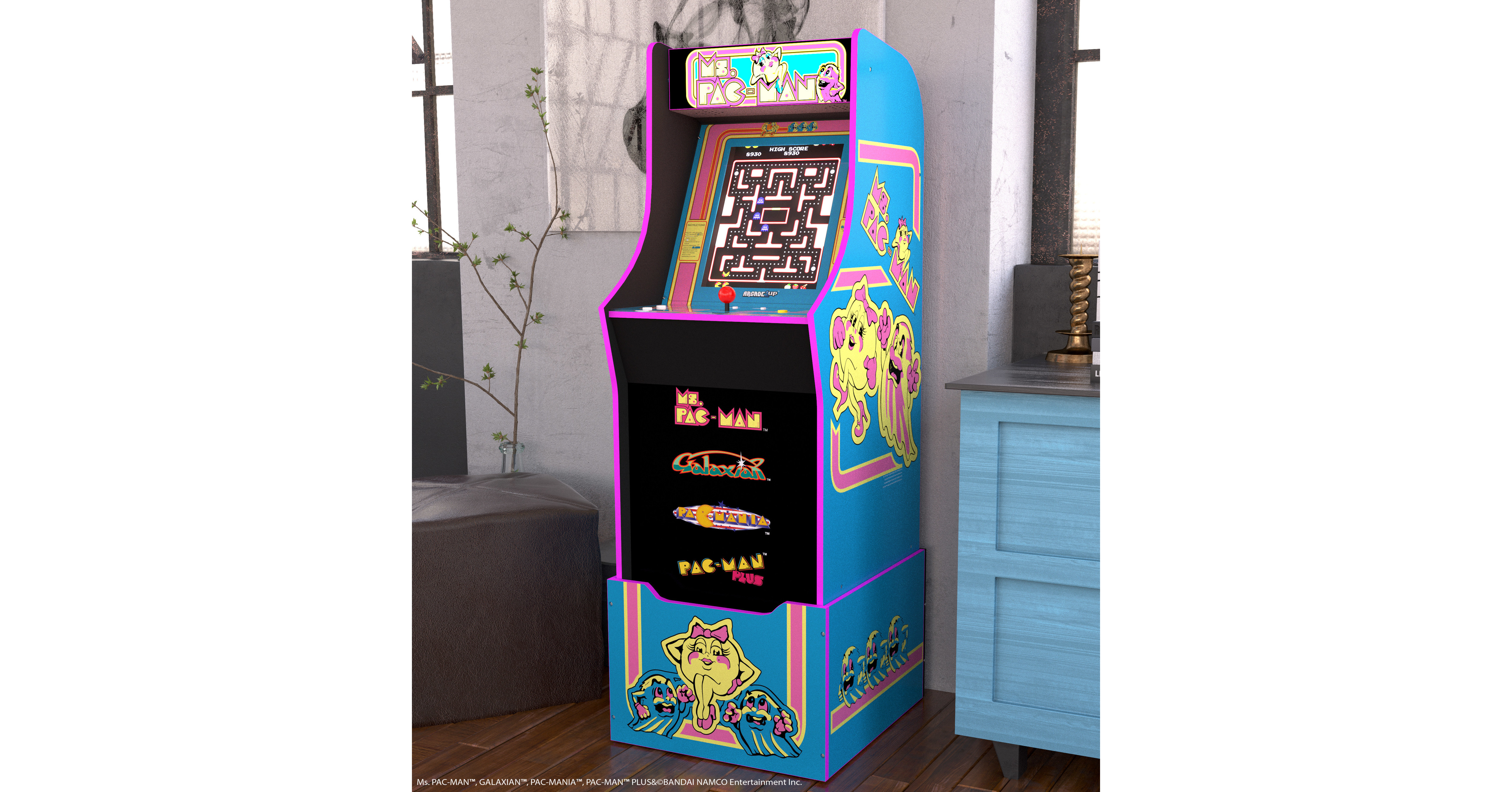 Arcade1Up partners with BANDAI NAMCO Entertainment on Ms.PAC-MAN