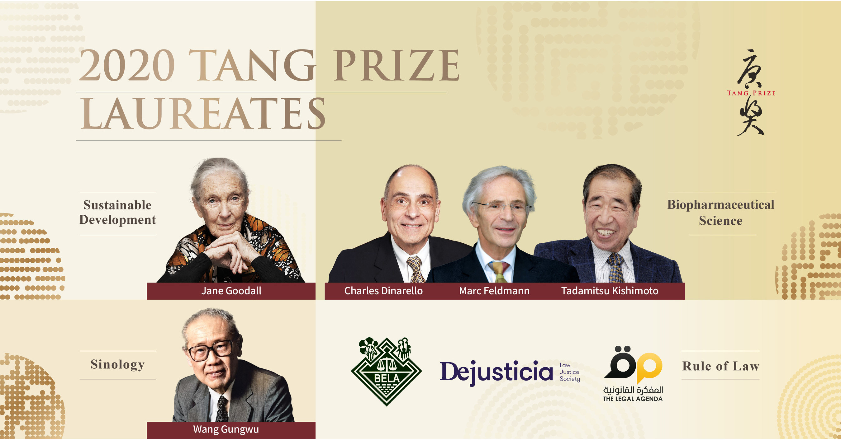 Amid Turmoil, 2020 Tang Prize Laureates Strive for An Orderly New World