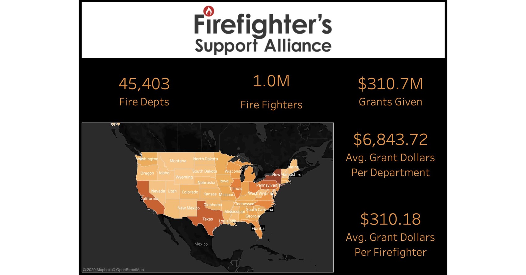 Firefighters Support Alliance Launches Interactive Map, Tracking ...