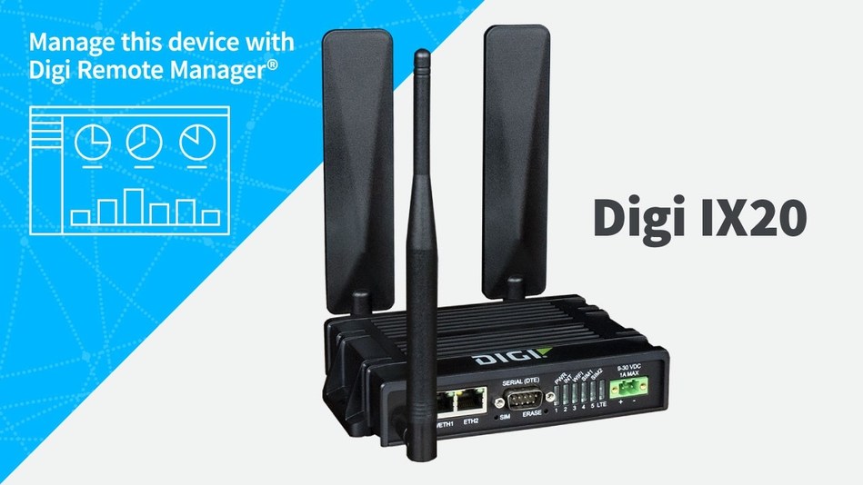 Digi International Introduces Versatile Digi IX20 Router for Industrial ...