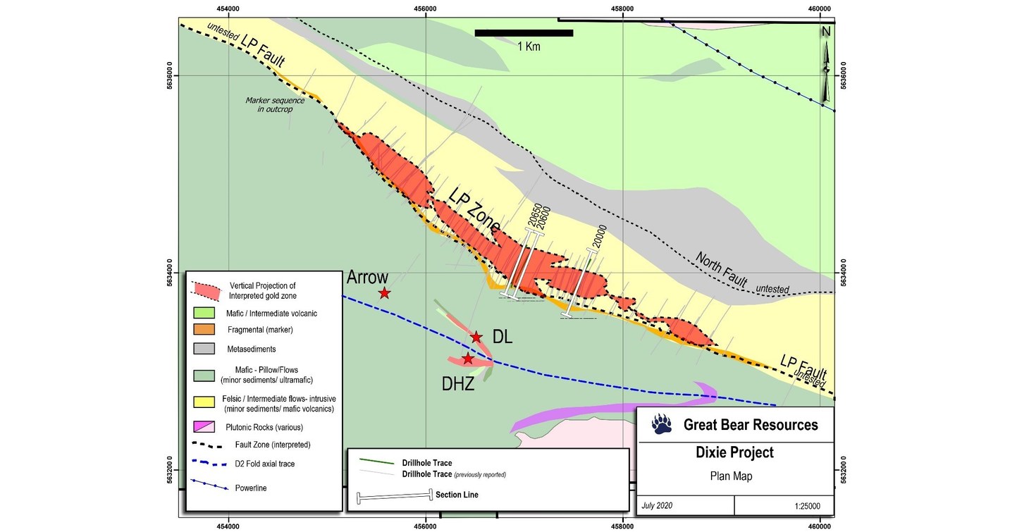 Great Bear Expands LP Fault Gold System at Depth: 10.06 g/t Gold Over ...
