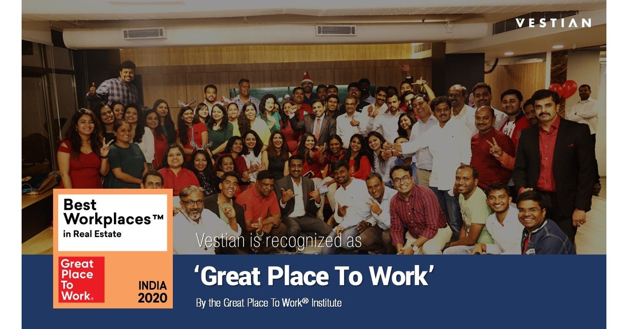 Vestian Recognized as 'Great Place to Work'