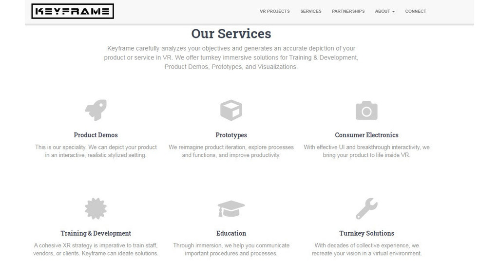 KEYFRAME-ENTERTAINMENT Announces VR Production Services to Tech Start-Ups