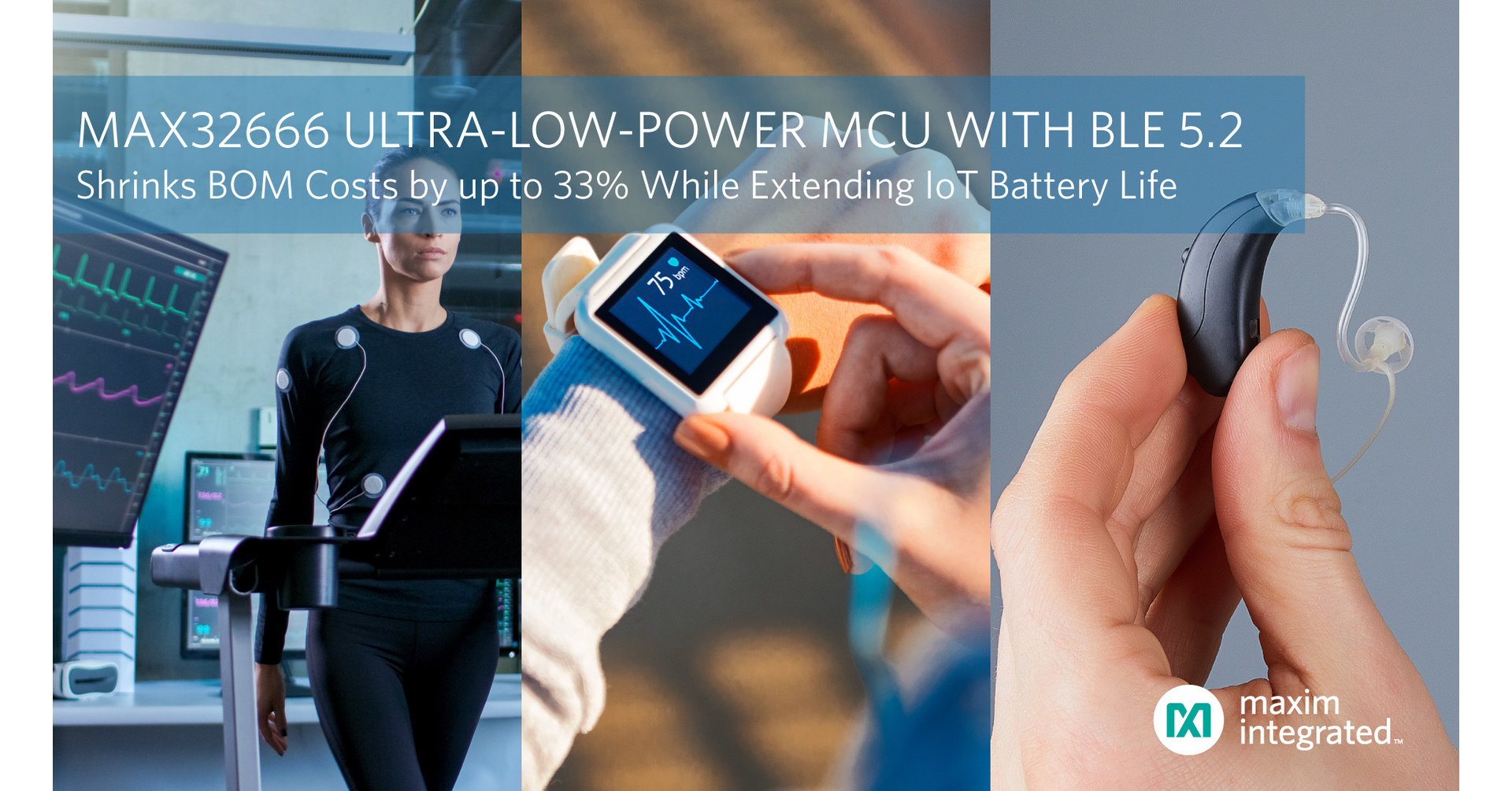 Maxim Integrated's Ultra-Low-Power Dual Core Microcontroller with BLE 5 ...