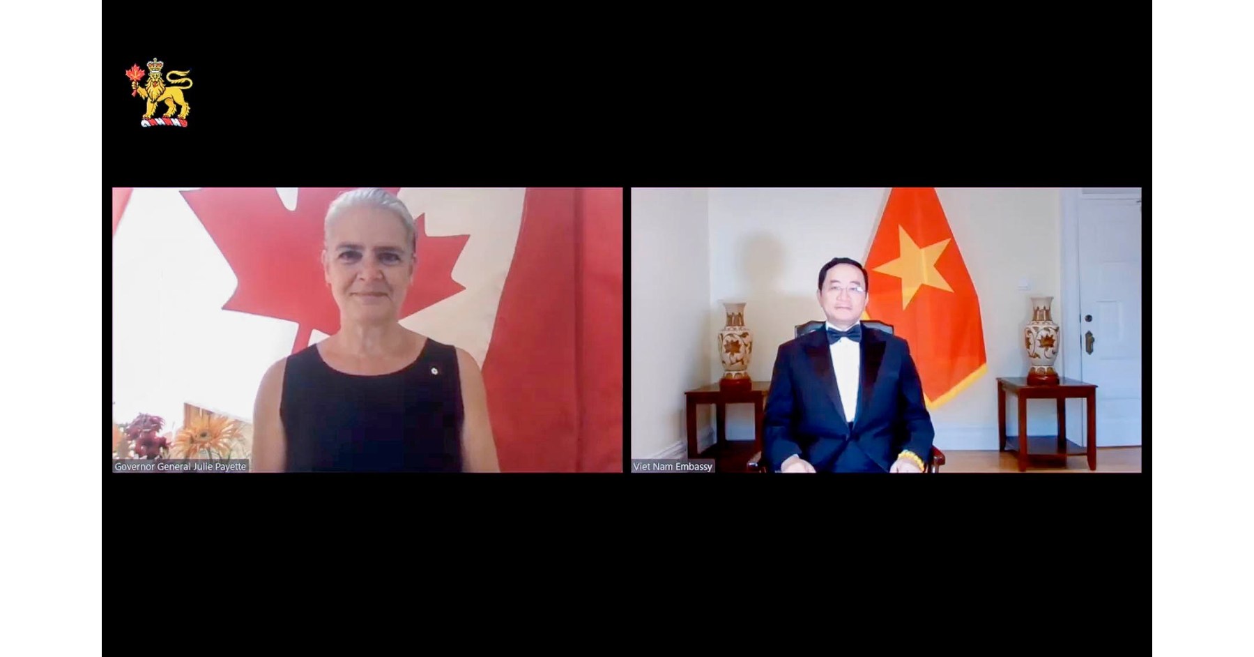 Governor General Welcomes New Heads of Mission in Virtual Ceremony