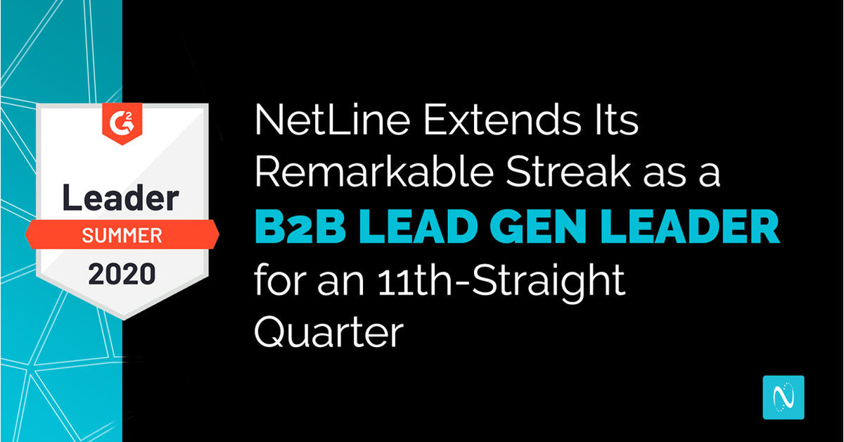 NetLine Extends Its Remarkable Streak as a B2B Lead Gen Leader for an ...