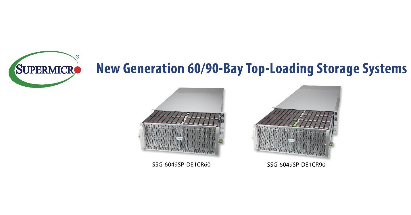 Supermicro Unveils New Generation Top-Loading Storage Systems for High ...