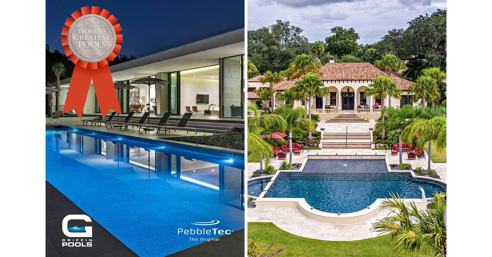 Griffin Pools Named in PebbleTec's World's Greatest Pools