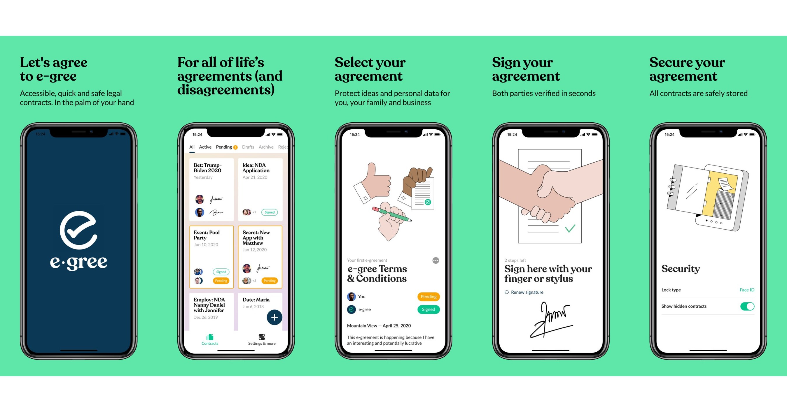 New App e-gree Creates Legal Contracts for Anyone with a Smartphone