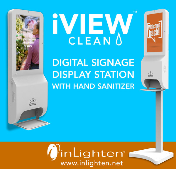 inLighten Releases iVIEW Clean™ Digital Signage Stations with ...
