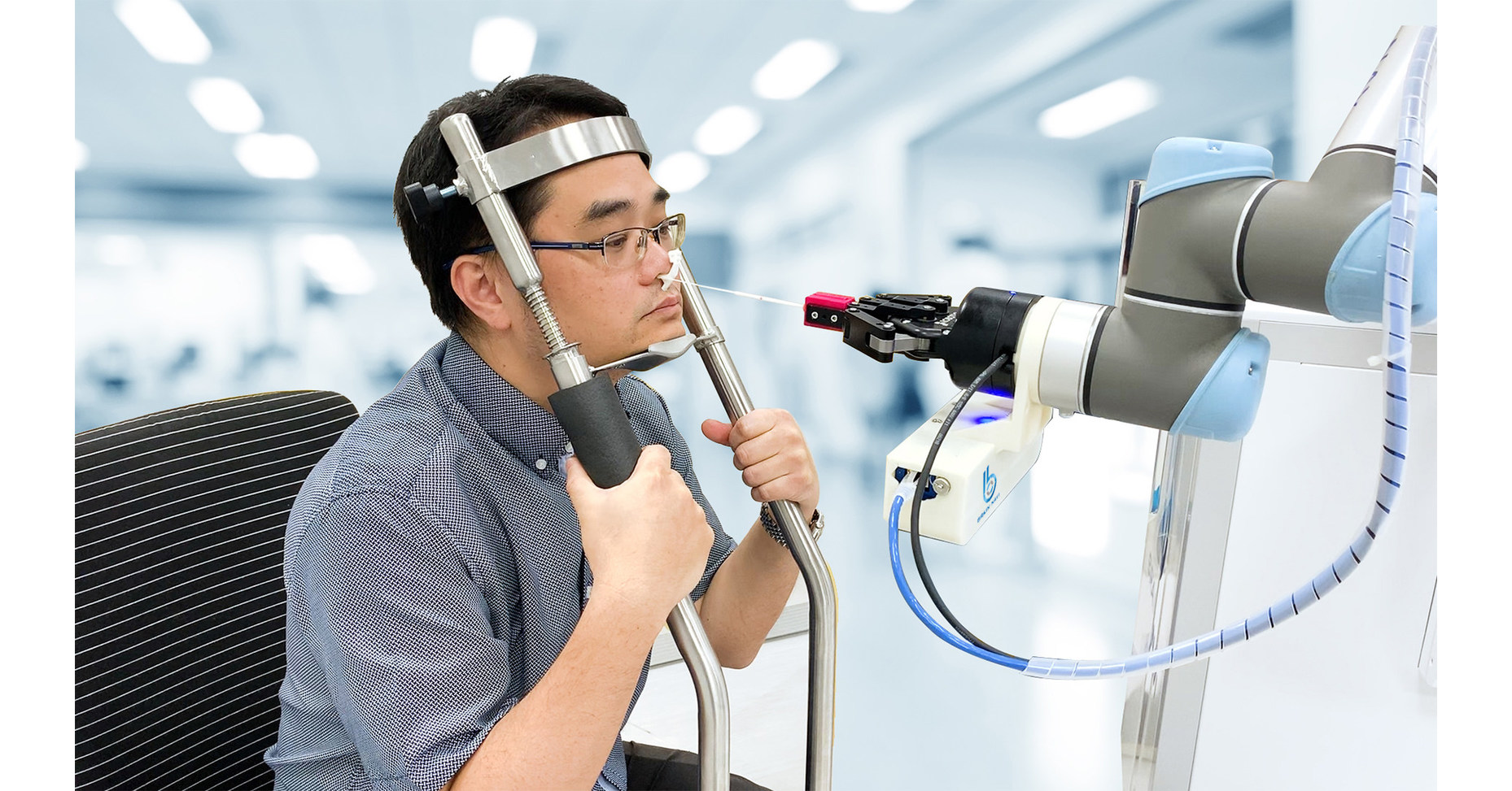 Brain Navi Develops New Robot Performing Nasal Swab Tests to Prevent ...