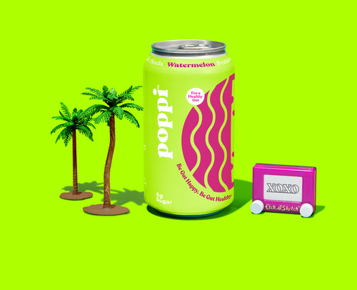 Cult Favorite Brand, Poppi Prebiotic Soda Launches New Watermelon Flavor