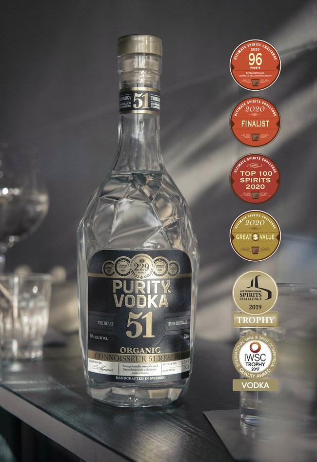 Purity Connoisseur 51 Reserve Wins Title "Best Tasting Organic Spirit ...