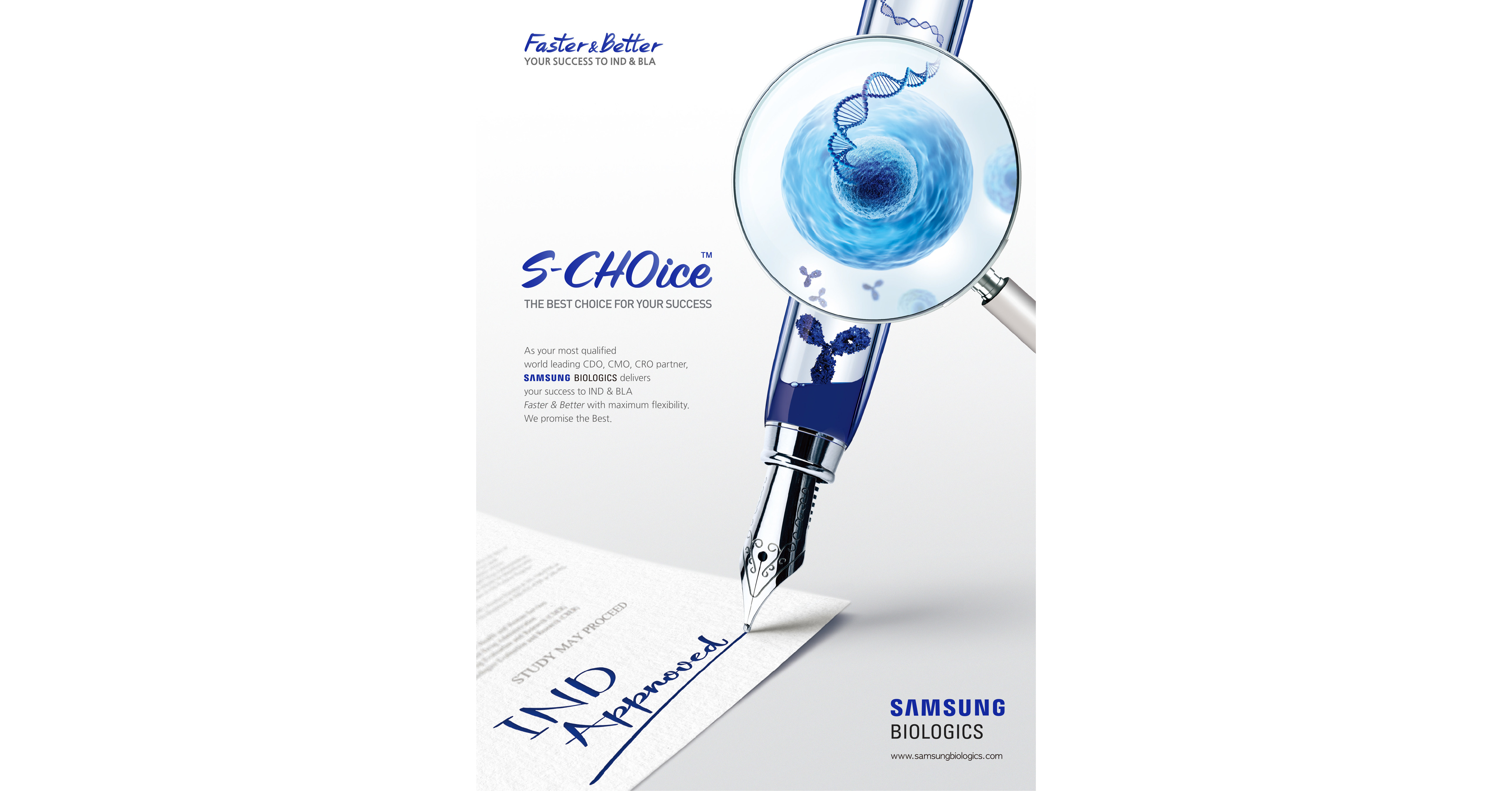 Samsung Biologics launches S-CHOice cell line expression technology