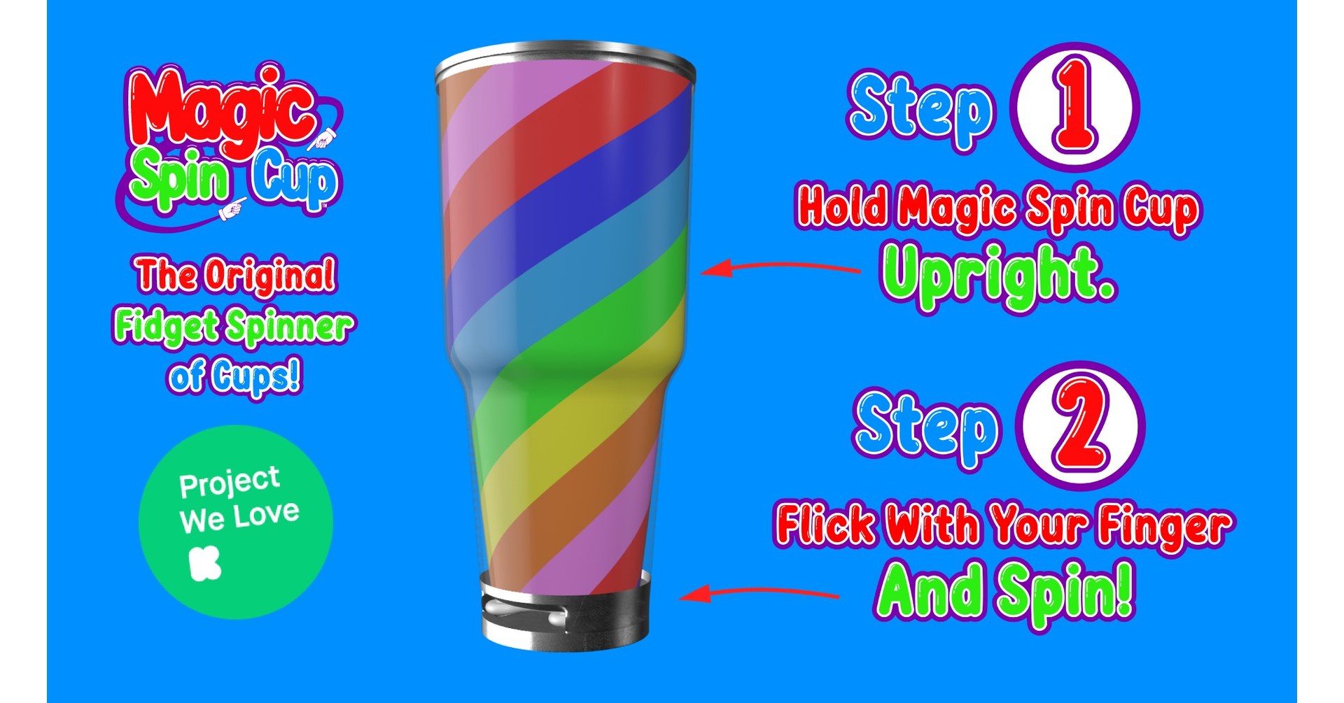 Now on Kickstarter, The Magic Spin Cup, a Fun, Engaging Cup With Fidget ...