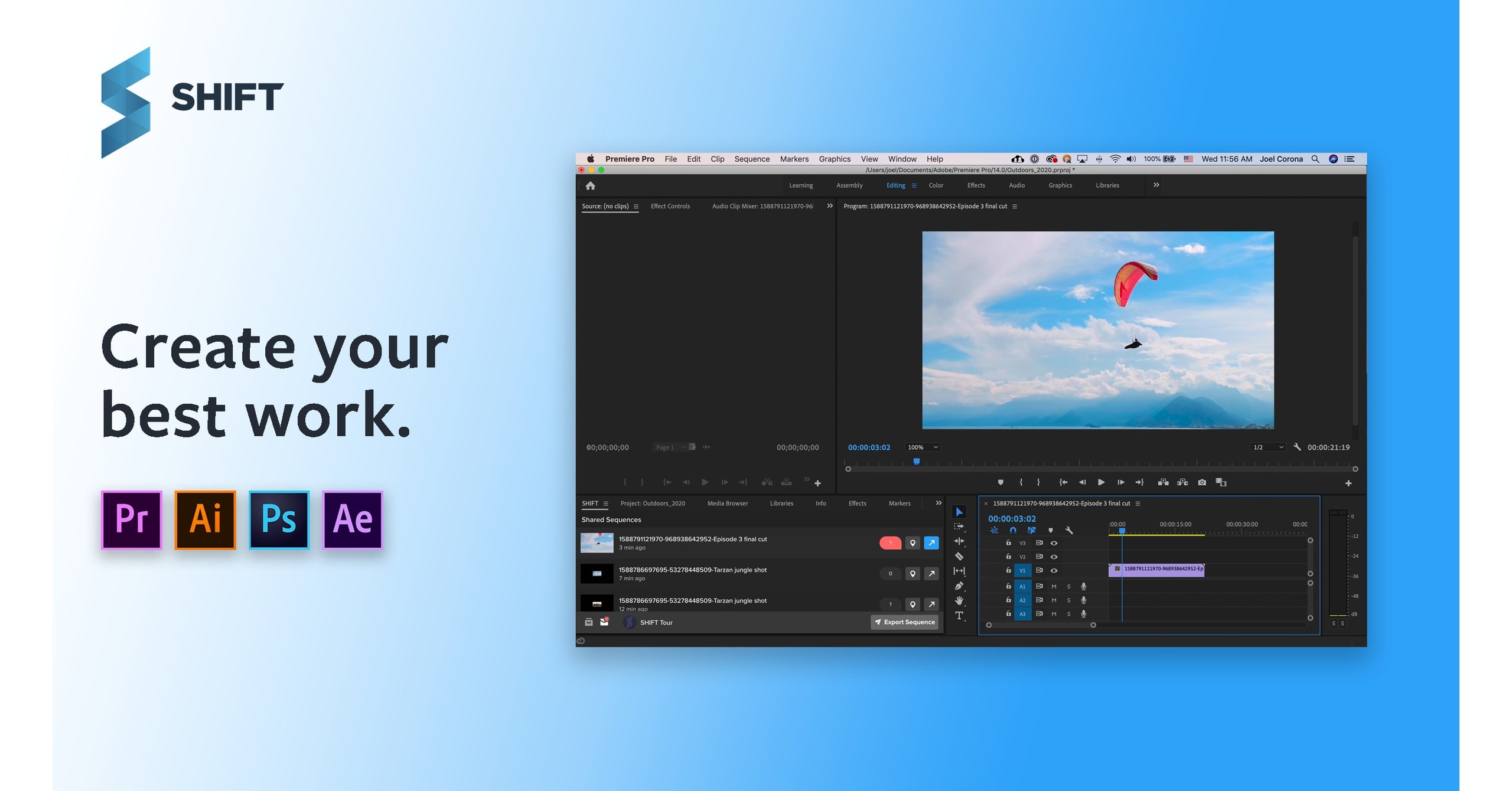 SHIFT Launches Adobe Creative Cloud Integration