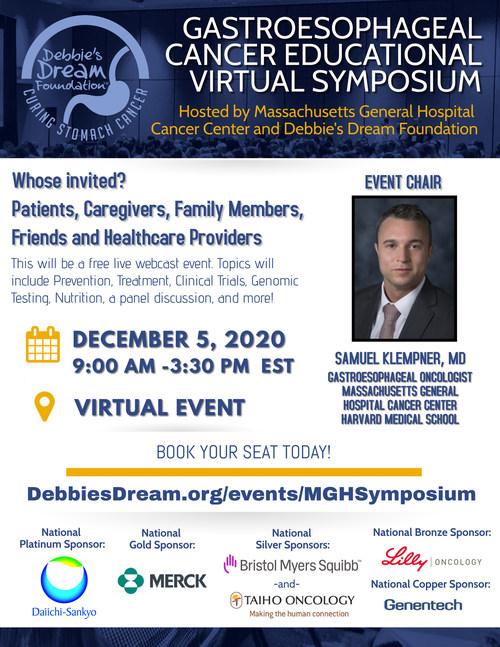 Debbie's Dream Foundation Announces the Gastroesophageal Cancer ...