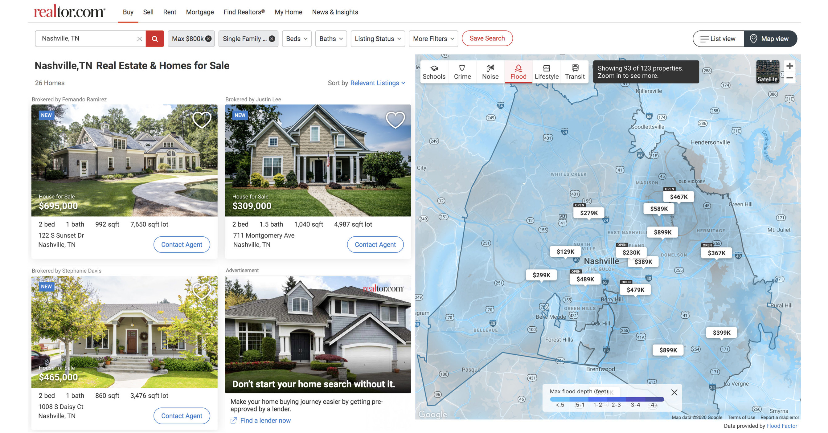 Realtor.com® Helps Home Shoppers Understand a Property's Flood Risk ...