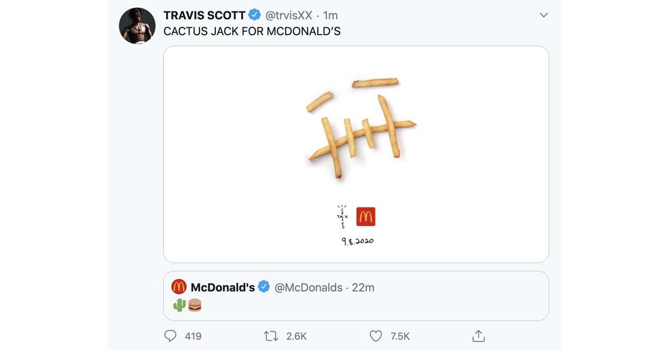 McDonald's and Iconic Global Artist Travis Scott Embark on an ...