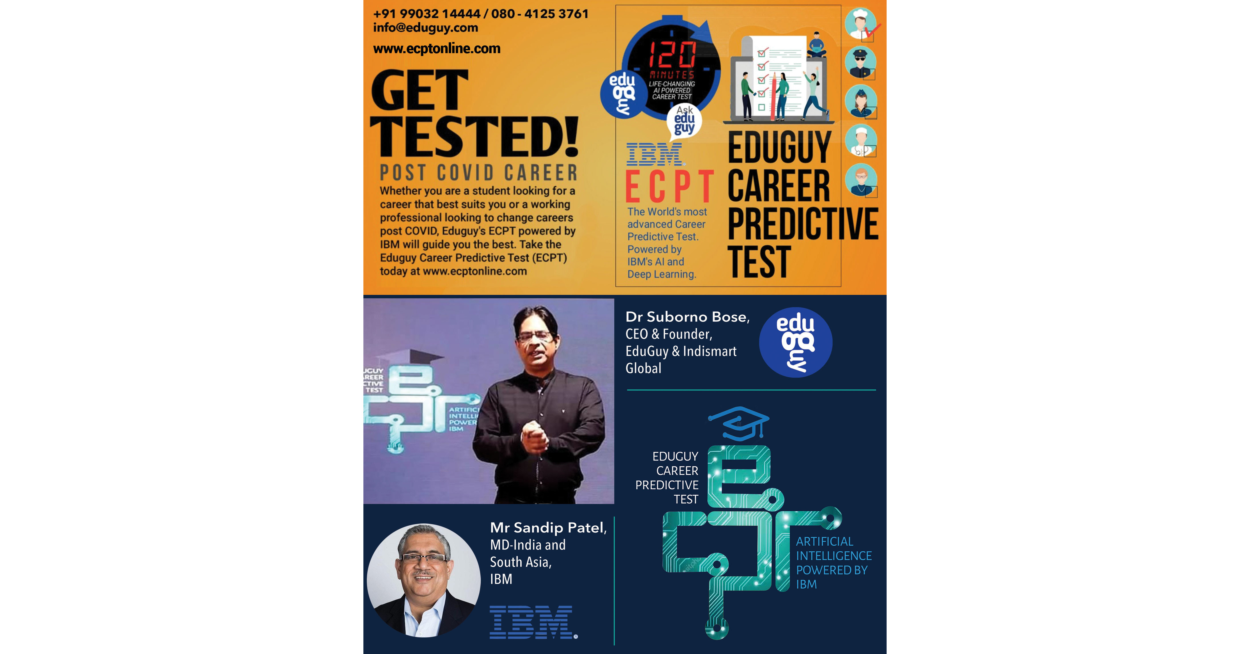 Eduguy Launches ECPT - India's First Online AI-driven Career Predictive ...