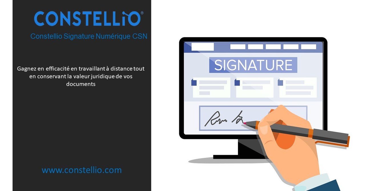 Constellio lance son module de signature numérique