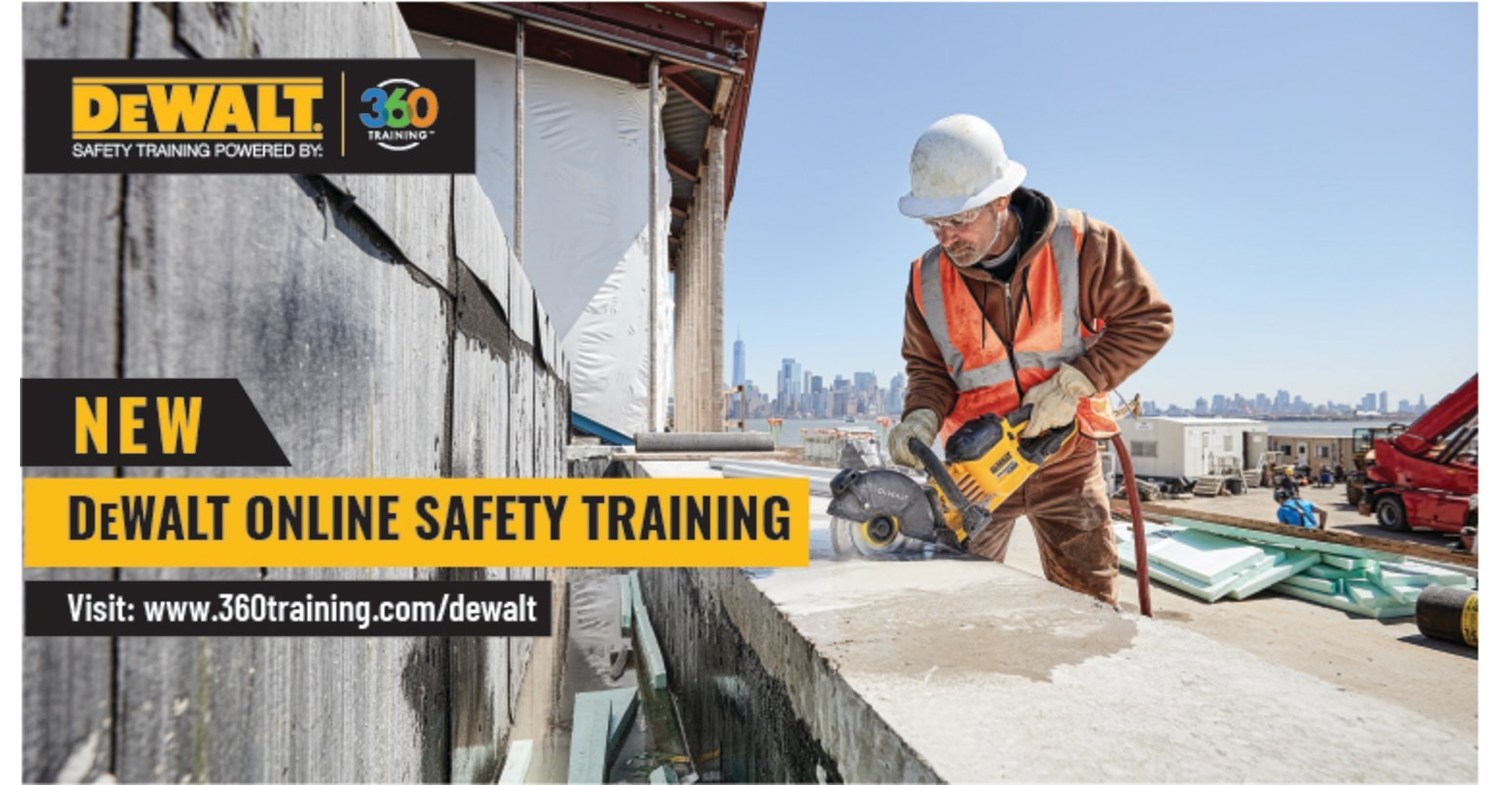 360training Partners With DEWALT to Offer Online OSHA Safety Training