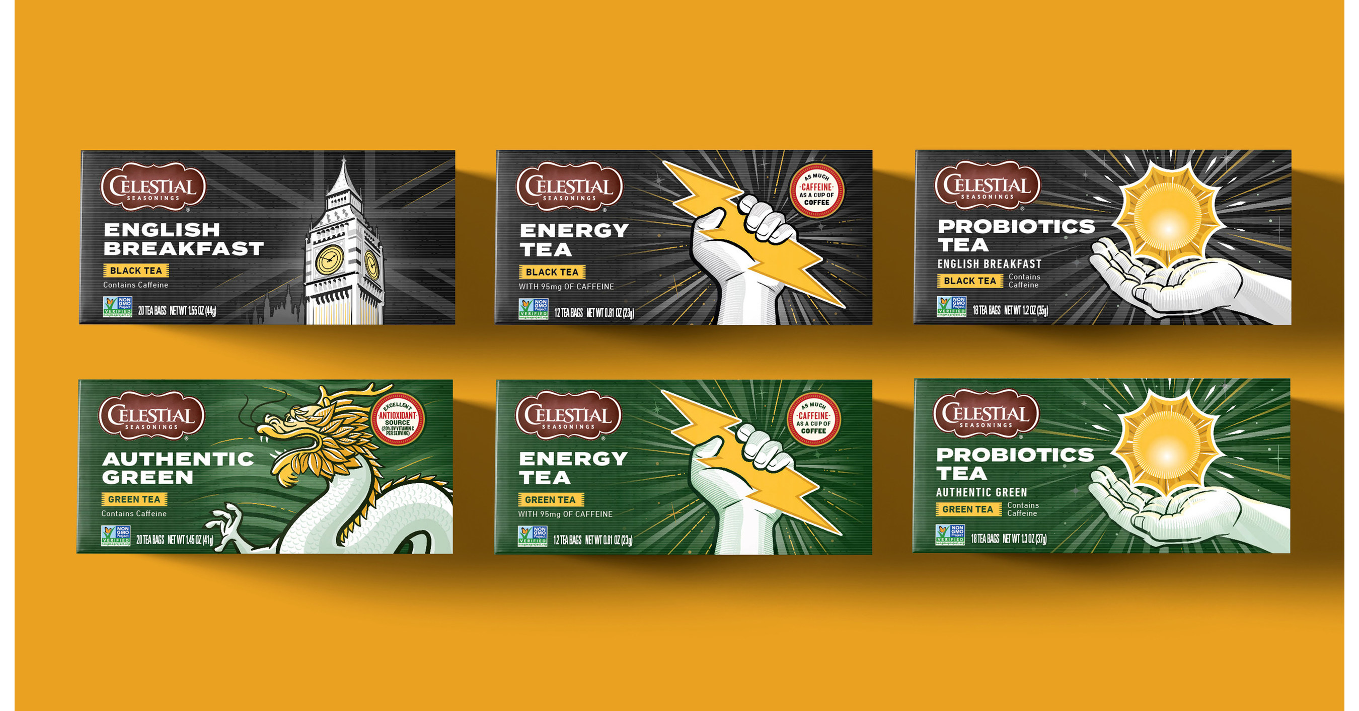 With Packaging Designed by CBX, Celestial Seasonings' New Green and ...