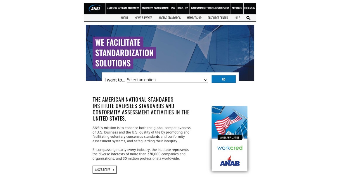 ANSI Launches New, Mobile-Friendly Website with Enhanced Features