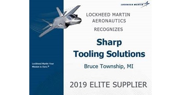 Sharp Tooling Solutions Recognized by Lockheed Martin as an Elite Supplier