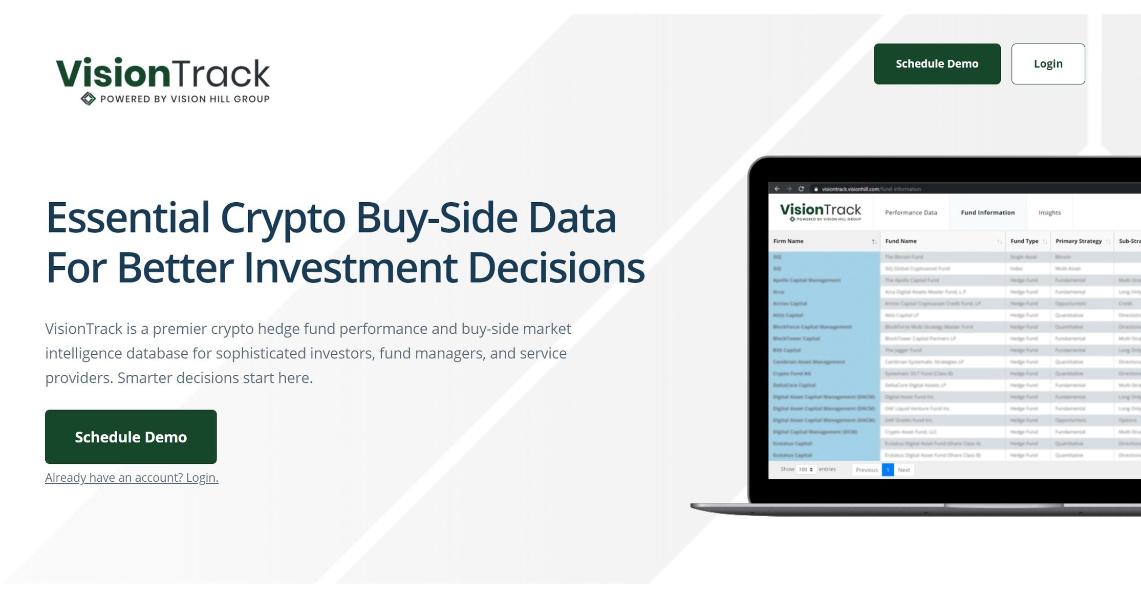 Vision Hill Group launches VisionTrack to help institutional investors ...