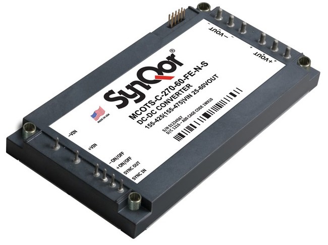 SynQor® Announces New Additions to Its Mil-COTS 270 Vin DC-DC Product ...