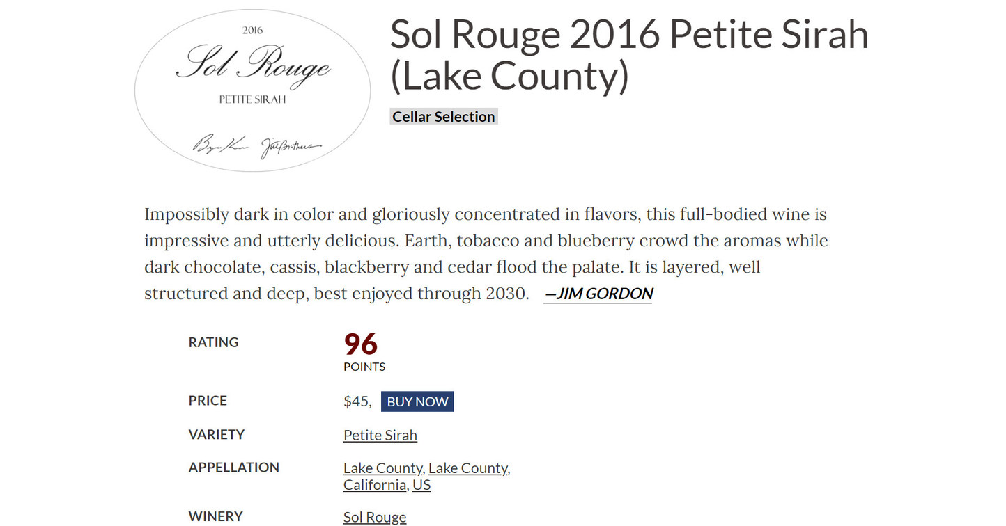 Lake County Wines Reach New a Pinnacle