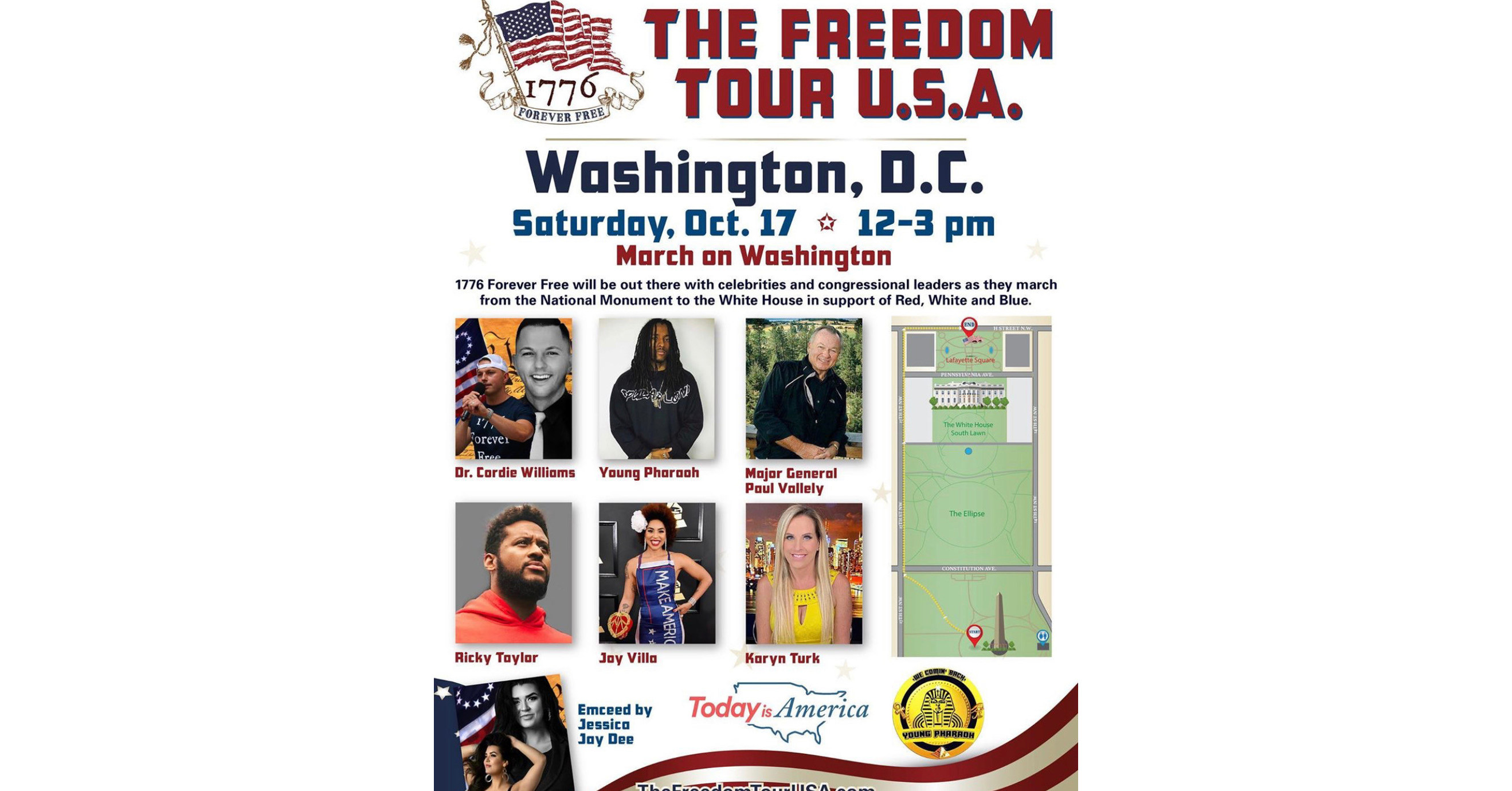 The Freedom Tour U.S.A Arrives in Washington D.C. with 1776foreverfree.com