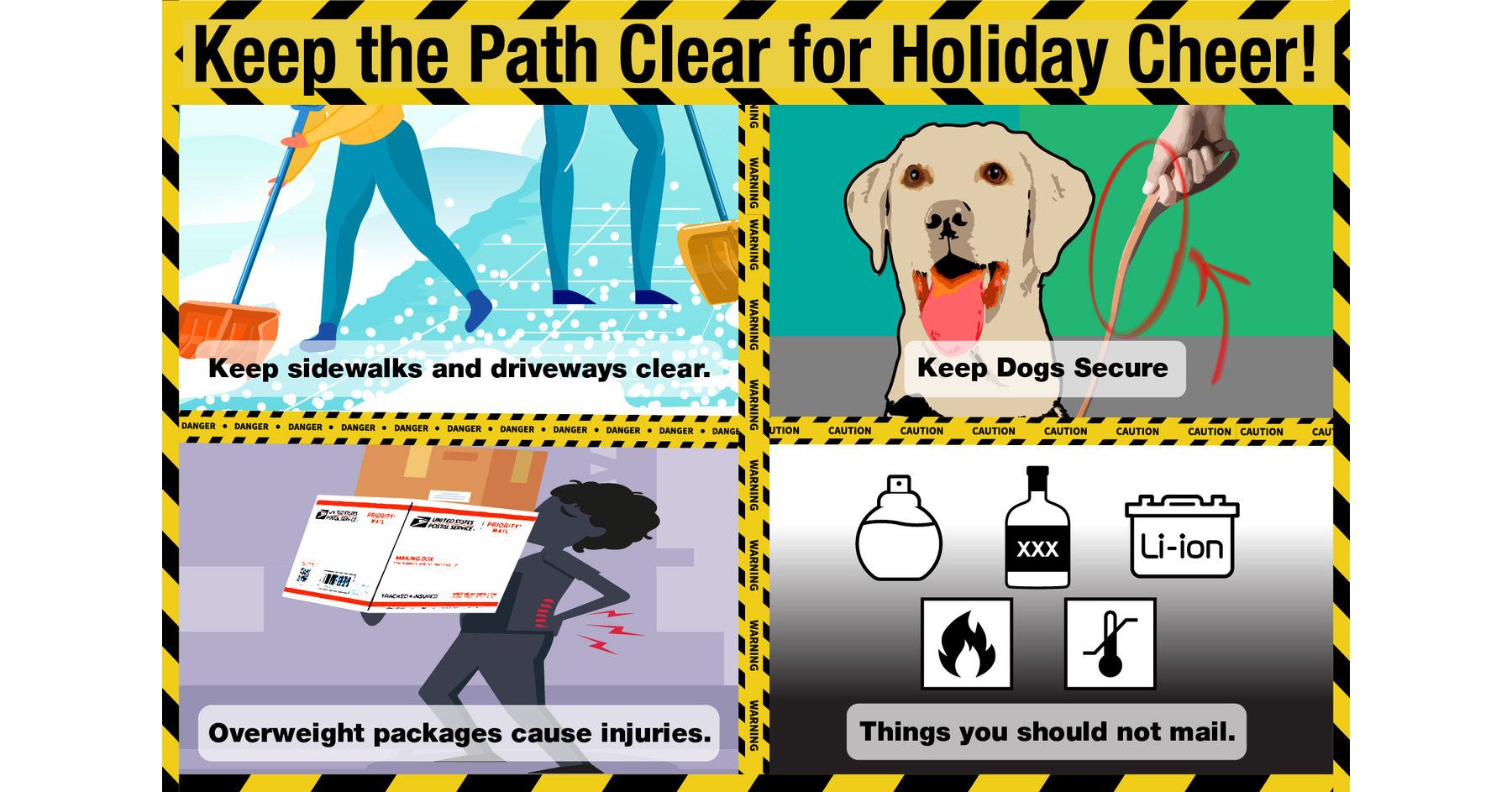 Keep the path clear for holiday cheer!