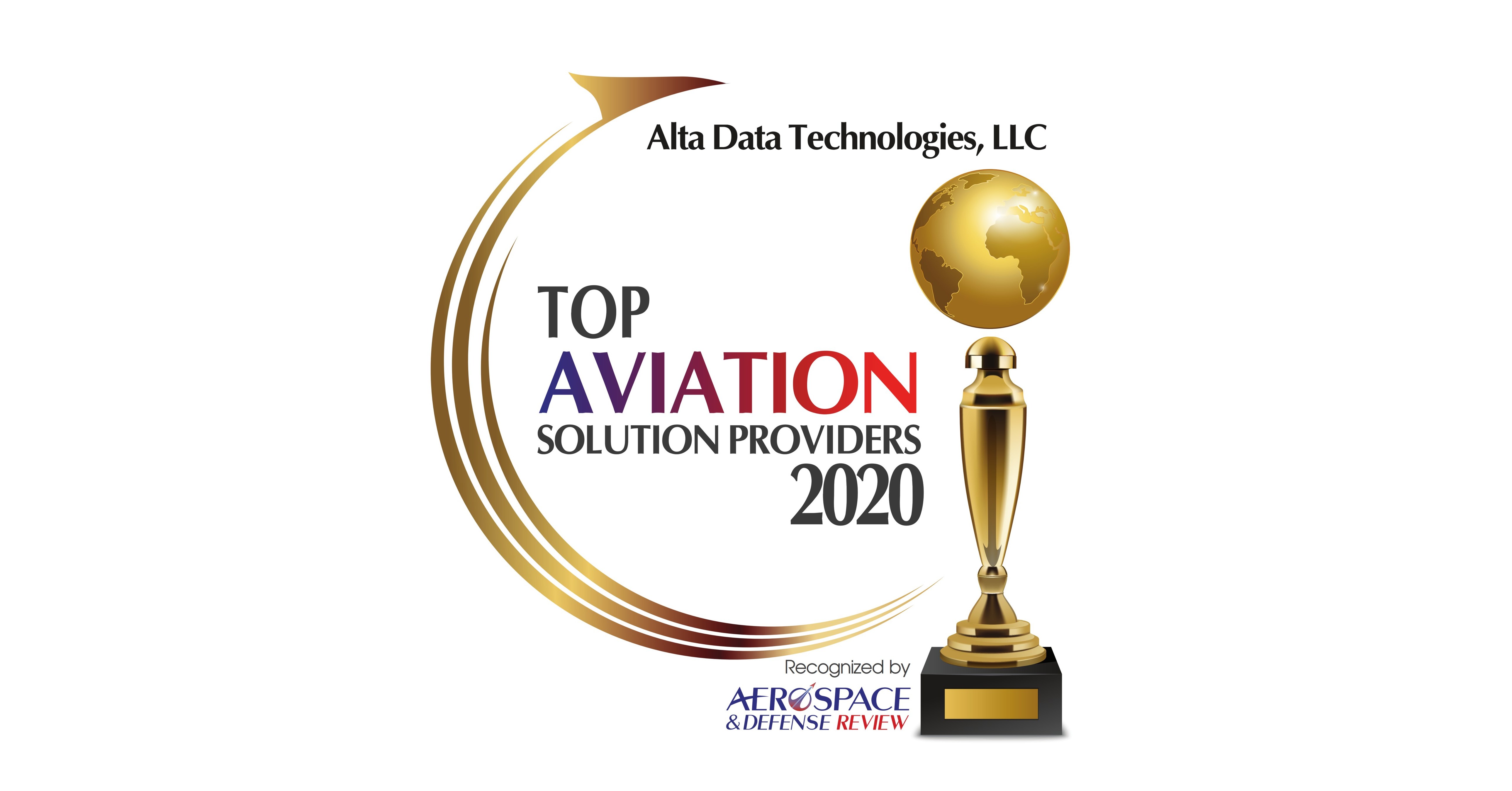 Alta Data Technologies Recognized as a Top 10 Supplier by Aerospace & Defense Review