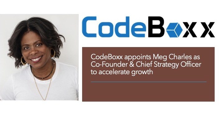 CodeBoxx Technology appoints Meg Charles as Co-Founder & Chief Strategy Officer to accelerate growth