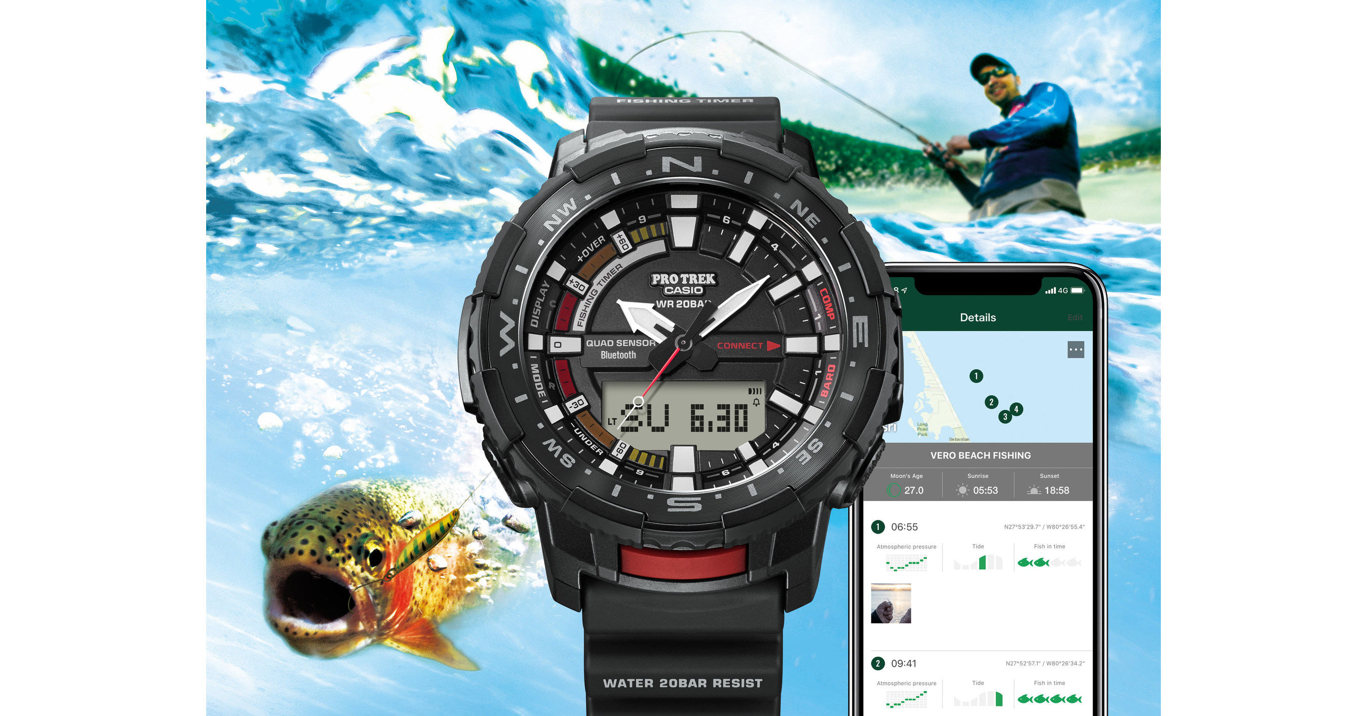 Casio Expands PRO TREK Collection With New Angler Series
