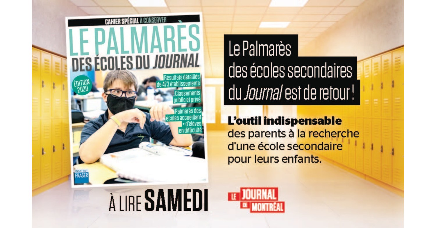 Le palmarès des écoles du journal publié ce samedi dans le journal de ...