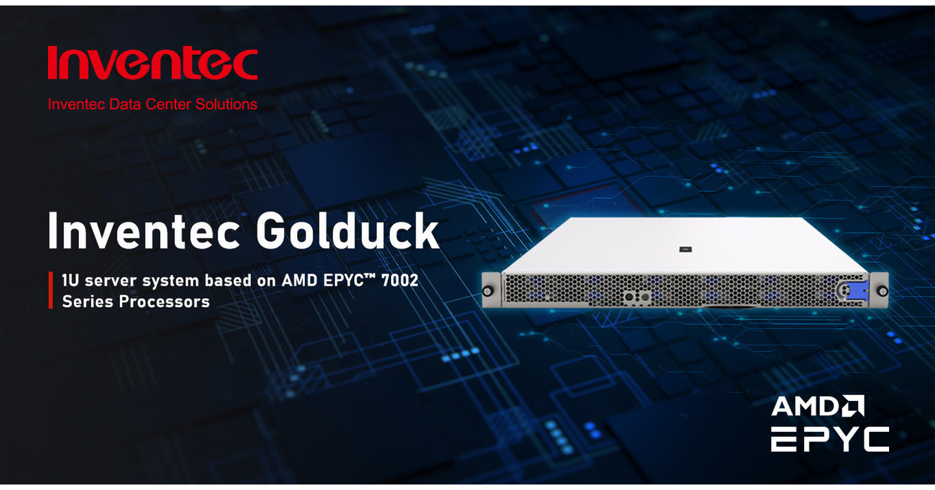 Inventec Introduces Golduck, a 1U High Performance Server For ...