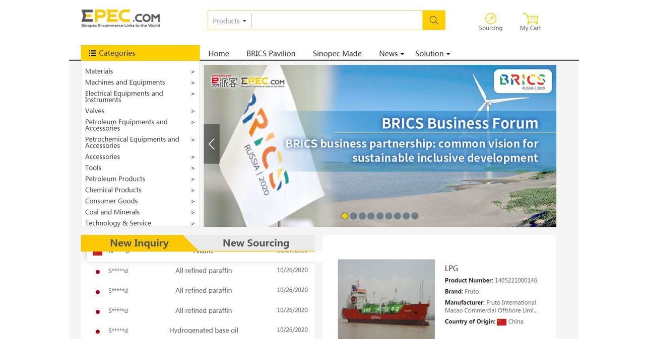 Sinopec's E-commerce Platform Epec.com Closes Deals Totaling Nearly USD ...