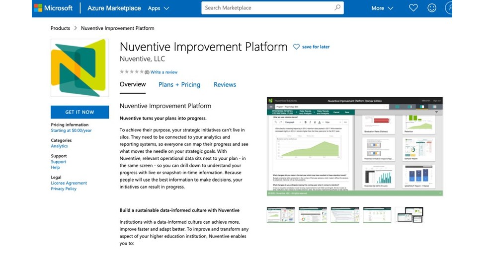 Nuventive Improvement Platform Now Available in the Microsoft Azure ...
