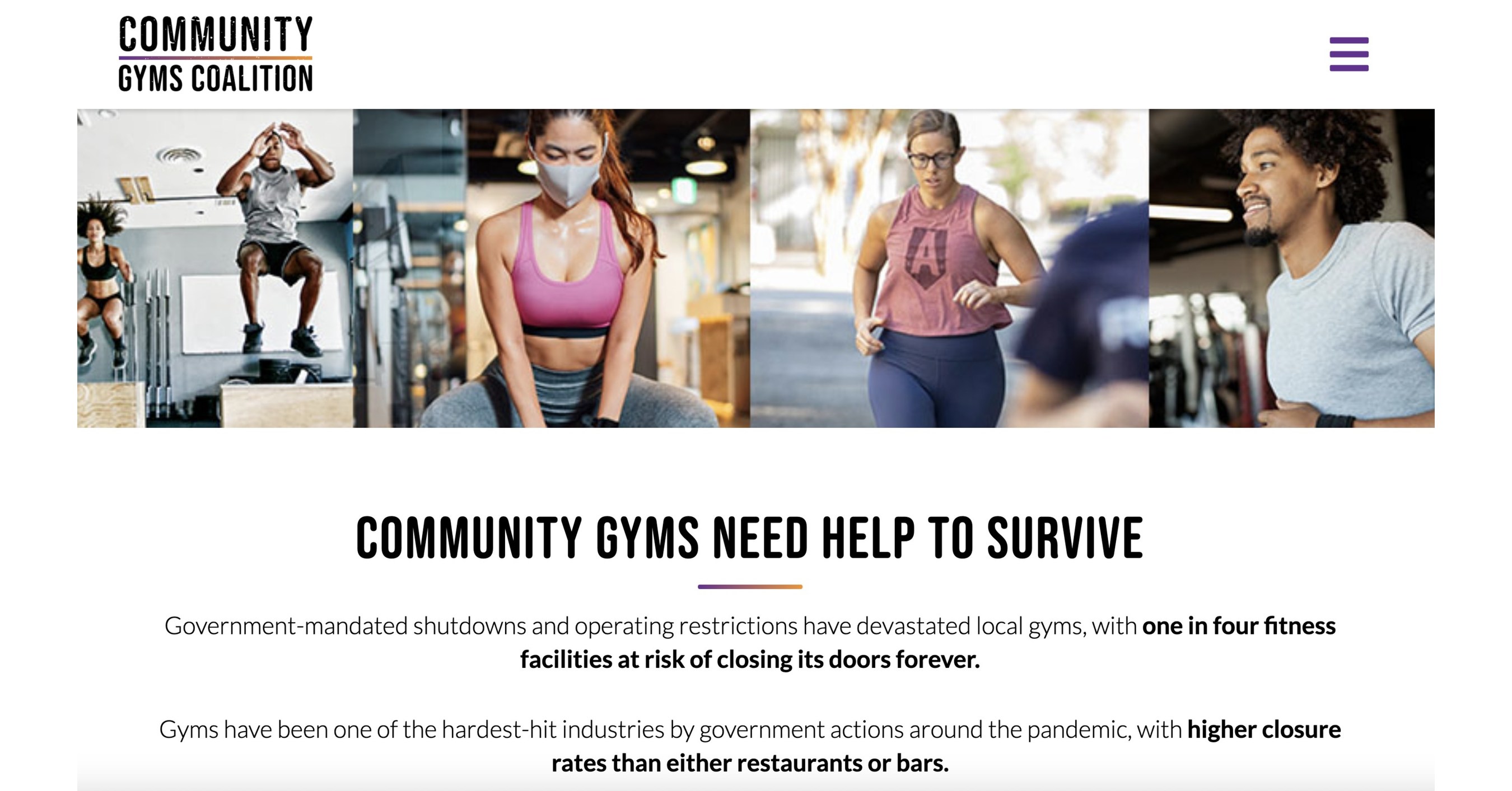 Thousands of Local Gyms Urge Congress to Include Direct Support for ...