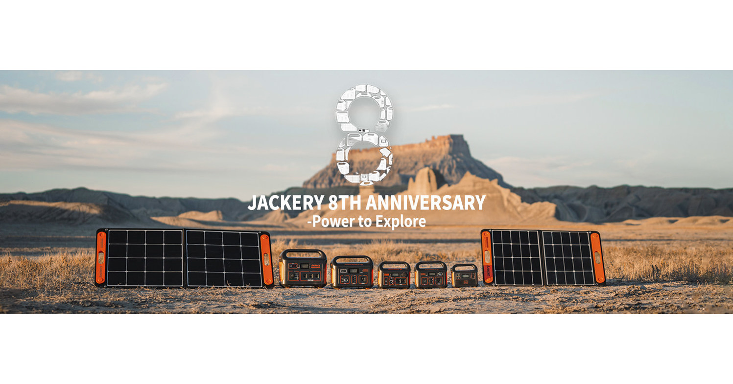 Jackery Celebrates Its 8th Anniversary and Announces a Sale on All ...