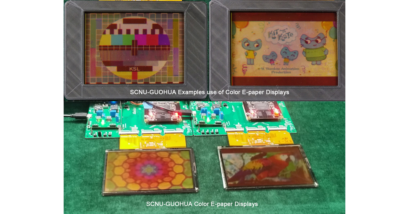New breakthrough on full color video electronic paper display in China