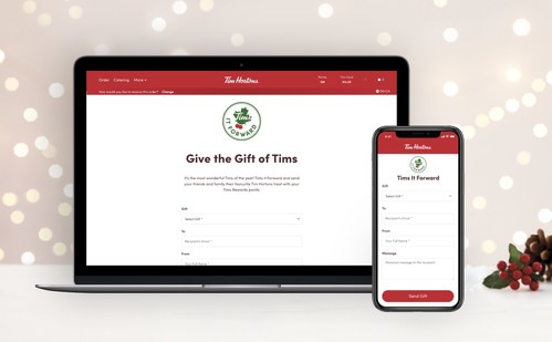 NEW Tims It Forward feature on the Tim Hortons® mobile app allows ...
