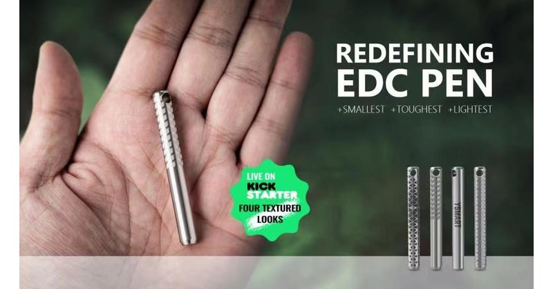 Redefining the Minimal EDC Pen, TIPEN 2.0 Launches on Kickstarter