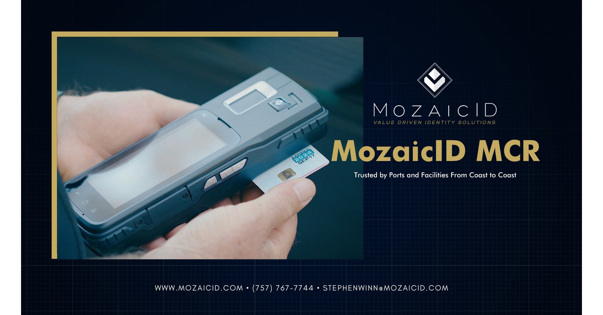 MozaicID MCR Sales Continue as the U.S. Coast Guard TWIC Reader Rule ...