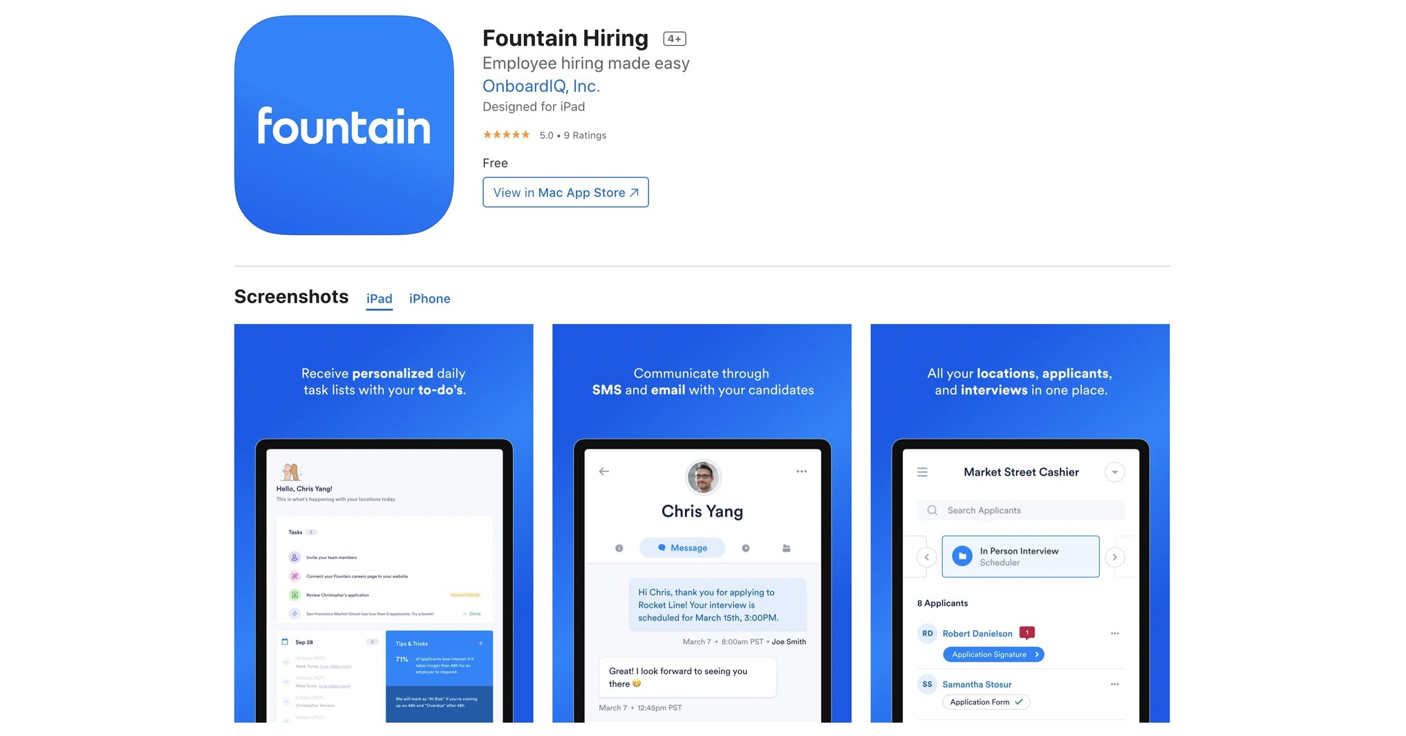 High-Volume ATS, Fountain, Launches New Mobile App