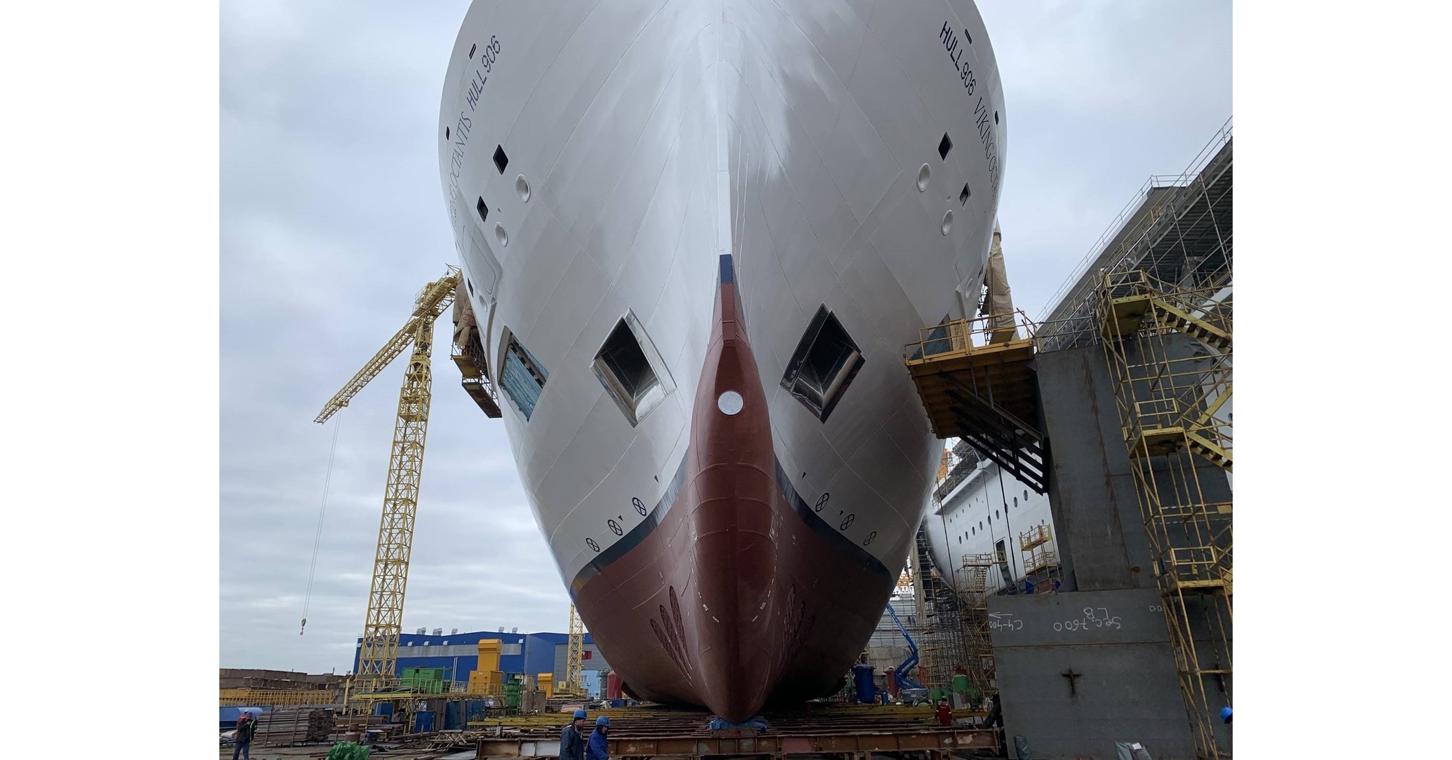 Viking Marks Float Out Of First Expedition Ship